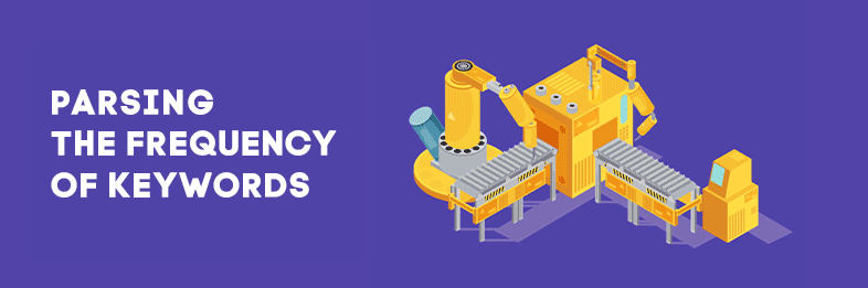 The frequency of Google keywords parsing